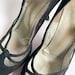 Vintage 1960s De Angelo Black Suede Cut Out Strappy Stiletto Heels ...