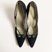 Vintage 1960s De Angelo Black Suede Cut Out Strappy Stiletto Heels ...