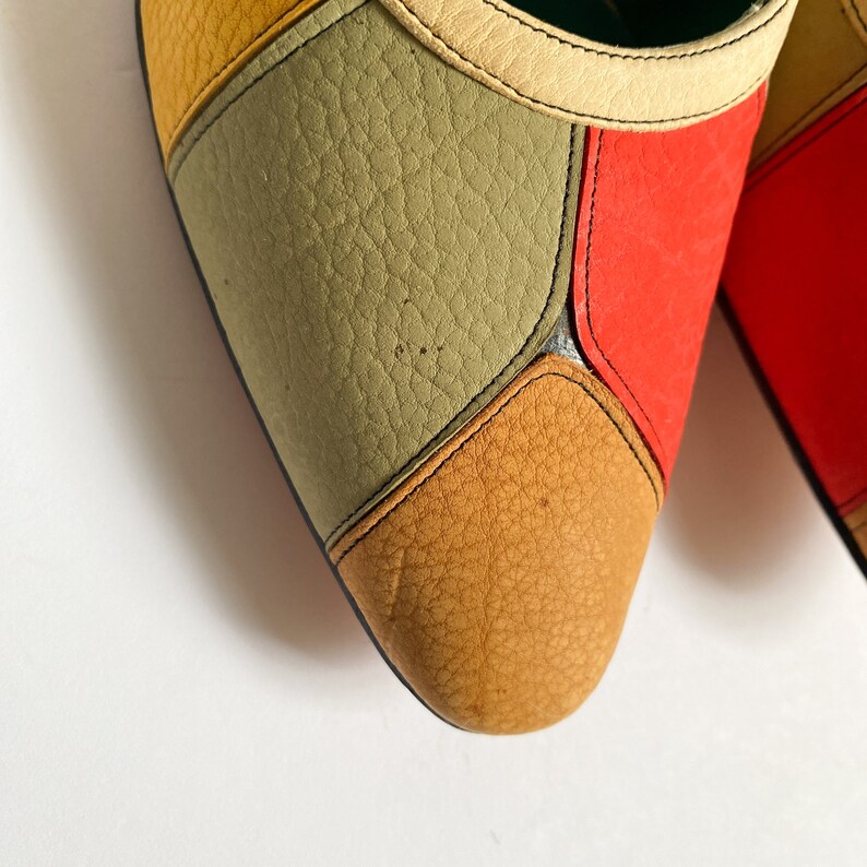 Vintage 1960s Johansen Color Block Cutout Stiletto Heels Pumps NOS - Etsy