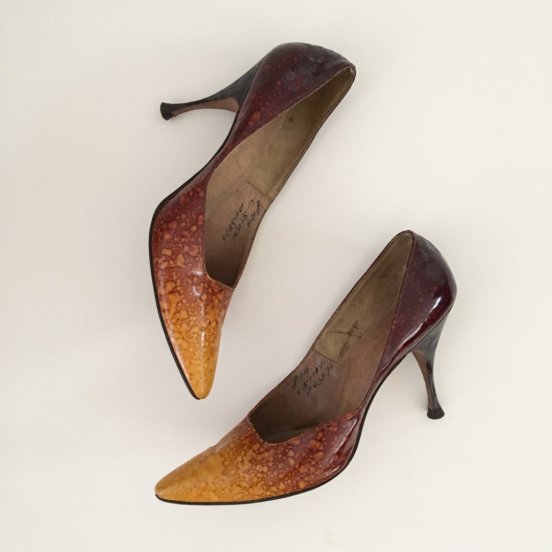 Vintage 1960s Andrew Geller Patent Ombre Stiletto Heels Pumps - Etsy