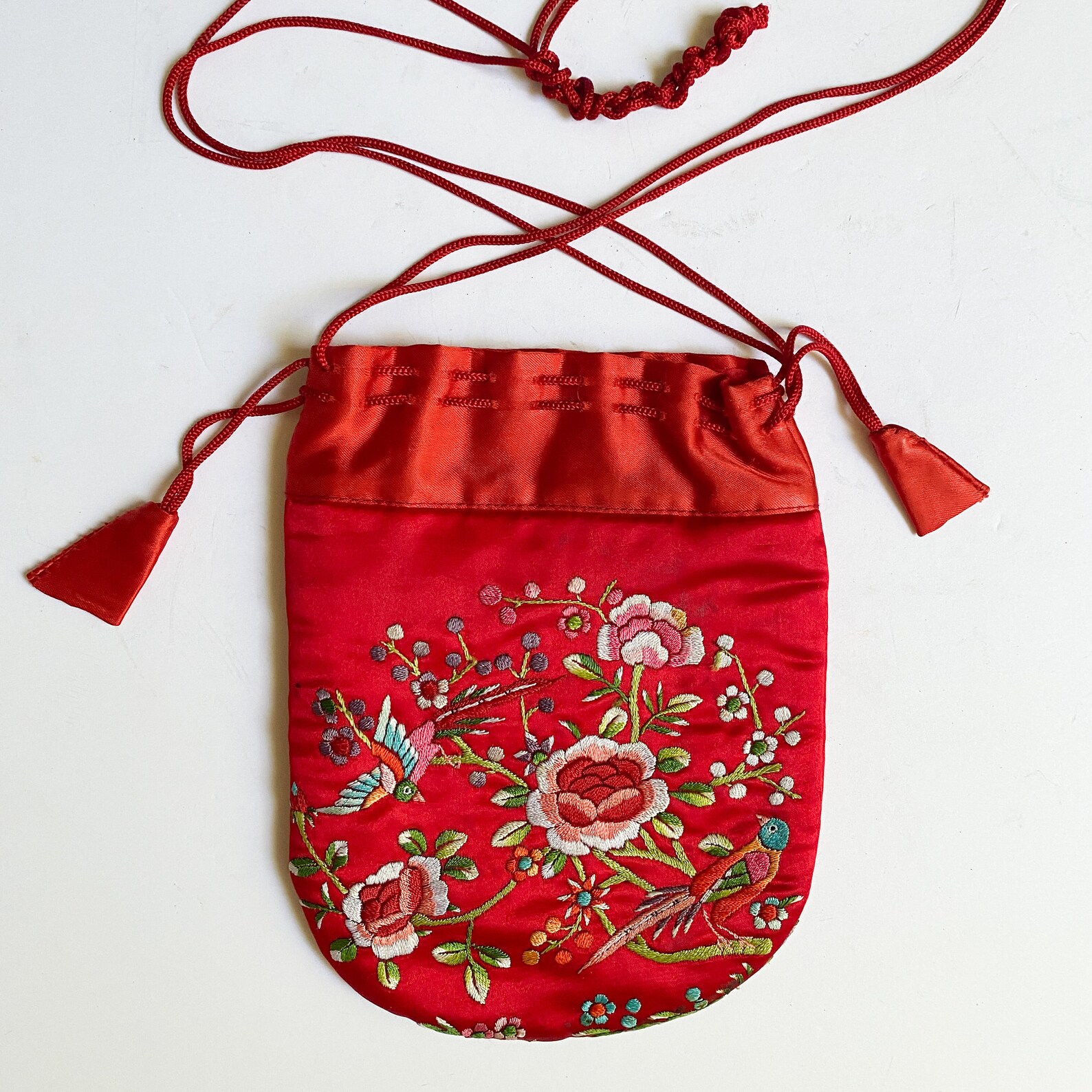 Vintage 1980s Lot of Four Chinese Bags Purses Totes Embroidered Printed ...