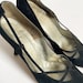 Vintage 1960s De Angelo Black Suede Cut Out Strappy Stiletto Heels ...