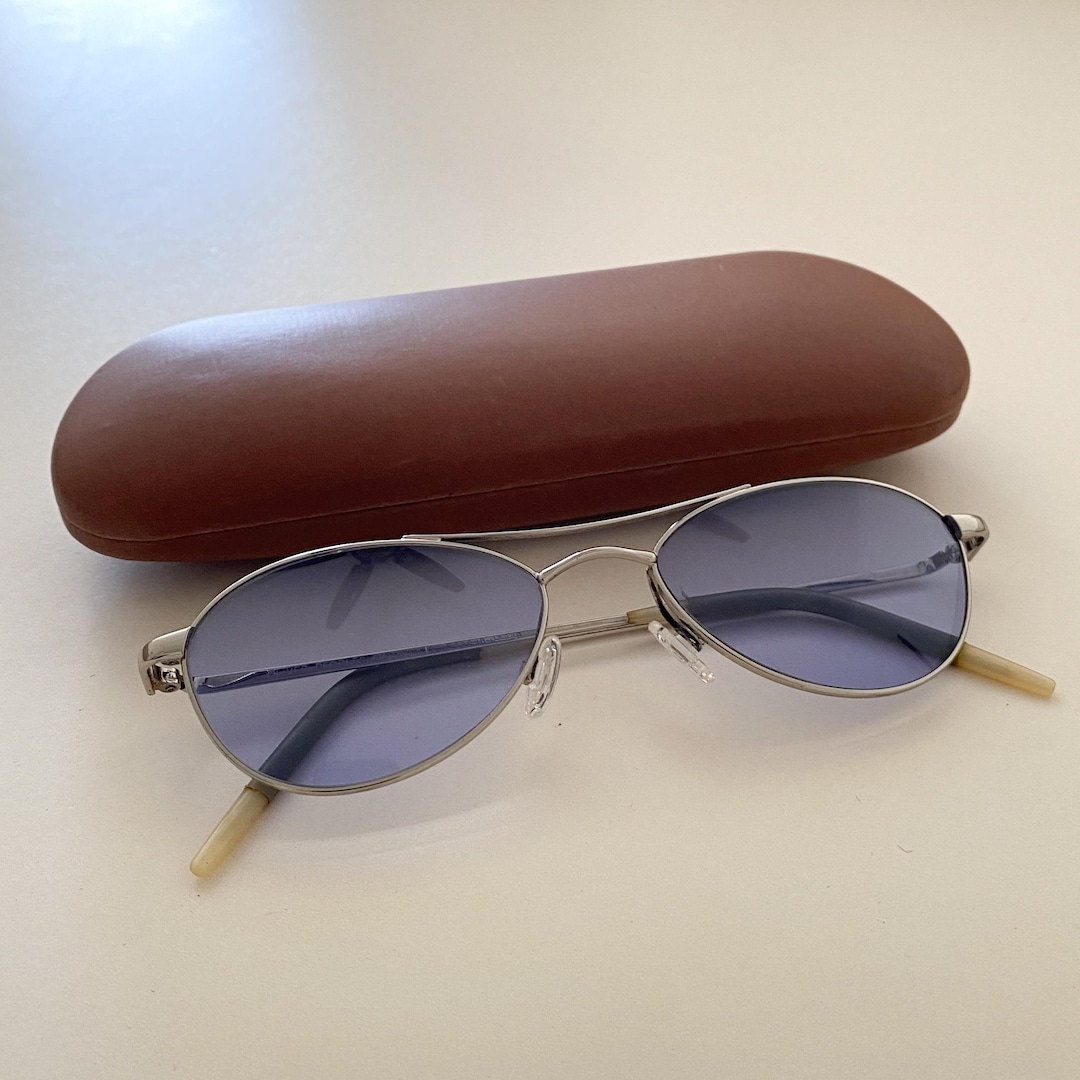 Rare Vintage 1990s Oliver Peoples Small Aviator Sunglasses Japan With ...