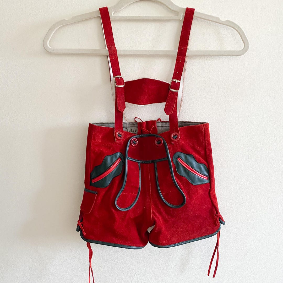 Vintage 1970s St. Peter Trachten Children's Boys Lederhosen Suspenders ...