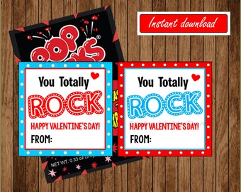 You Rock Valentine | Etsy