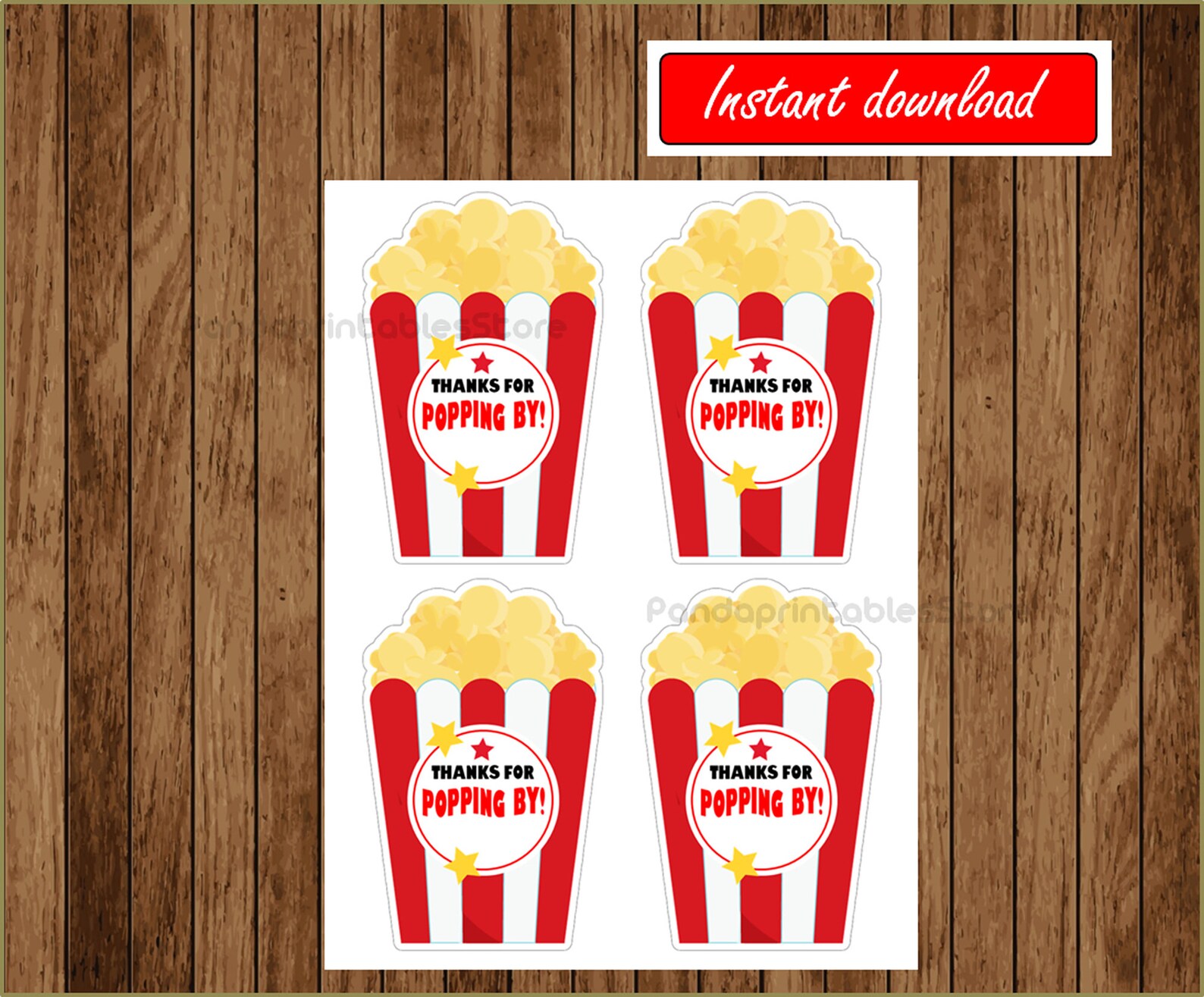 Printable Movie Night Movie Night Birthday Gift Bags and - Etsy