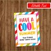 Stay Cool This Summer Freeze Pop Freezer Ice Pops Printable Tags for ...