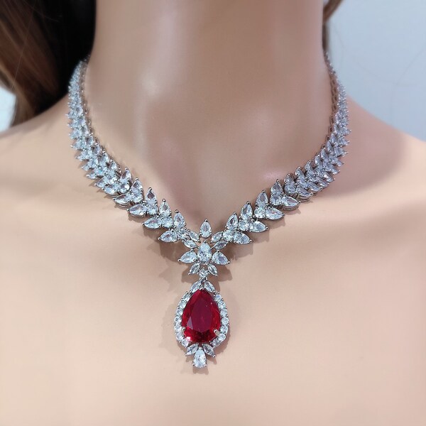 Indian Ruby Necklace - Etsy