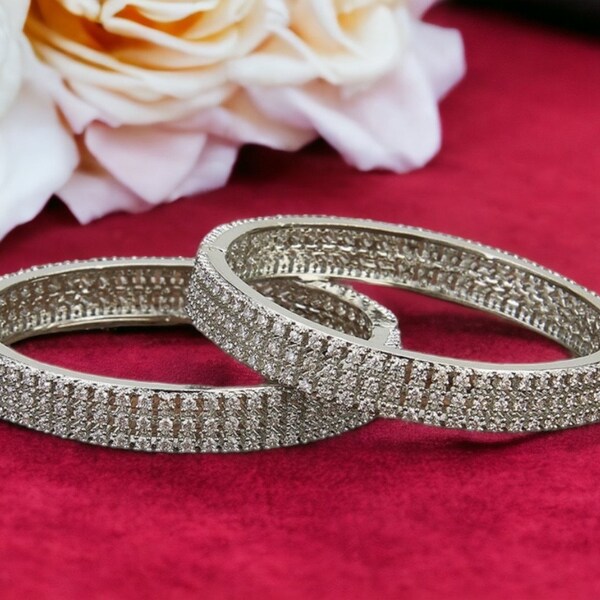 Diamond Bangle - Etsy