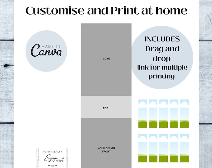 TIC TAC TEMPLATE Label | Instant Download | Blank Template | Fold Over ...