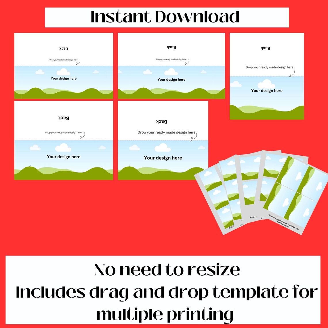 Treat Bag Fold Over Label Templates Standard Size Templates Easy Simple ...