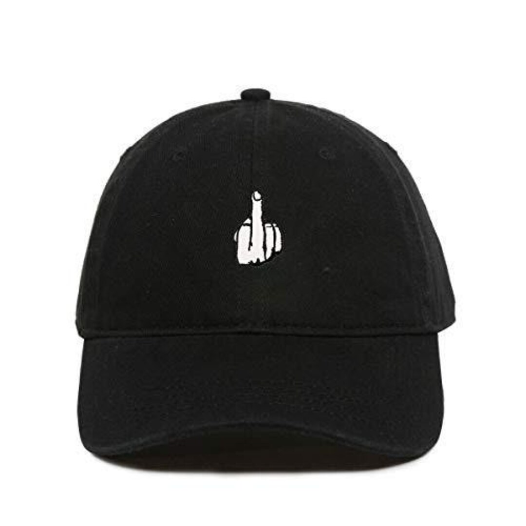 Middle Finger Dad Baseball Cap Embroidered Cotton Adjustable Dad Hat - Etsy