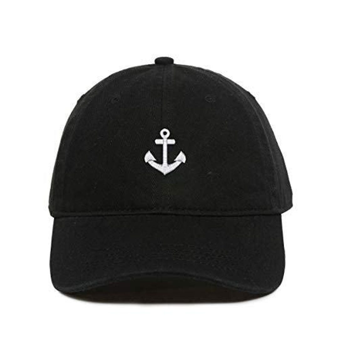 Anchor Baseball Cap Embroidered Cotton Adjustable Dad Hat - Etsy