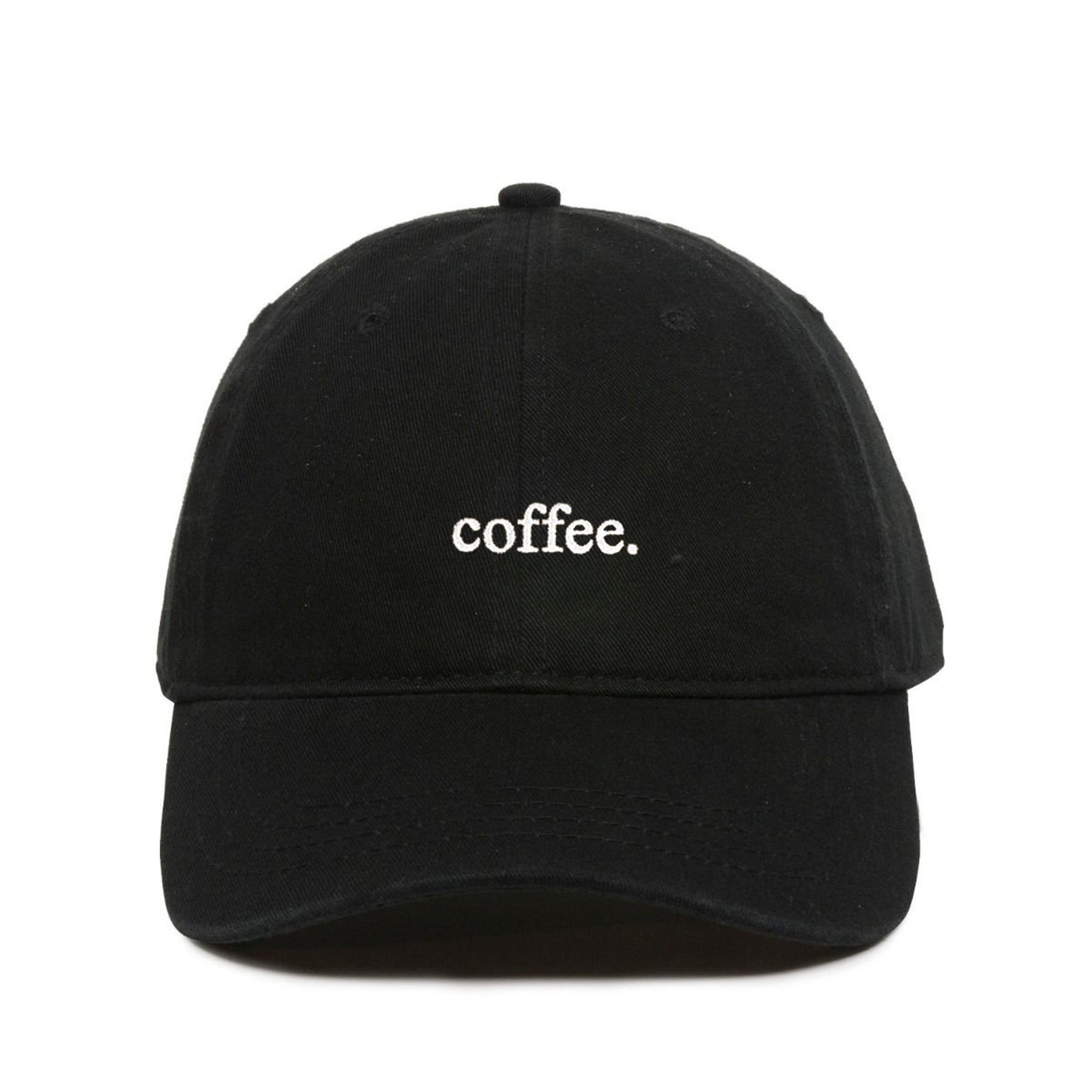 Coffee Baseball Cap Embroidered Dad Hat Unstructured Six | Etsy