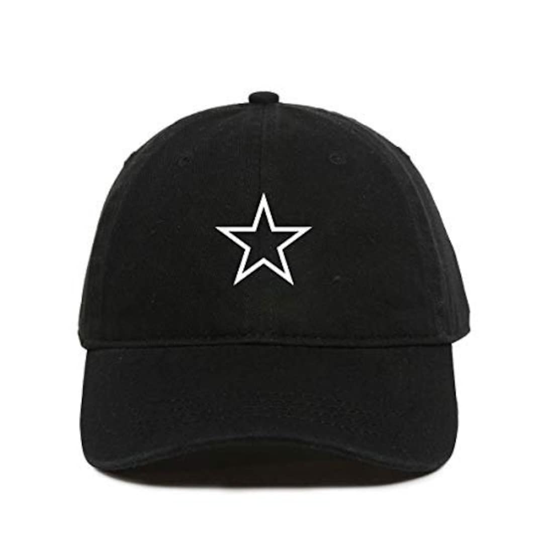 Star Baseball Cap Embroidered Cotton Adjustable Dad Hat - Etsy