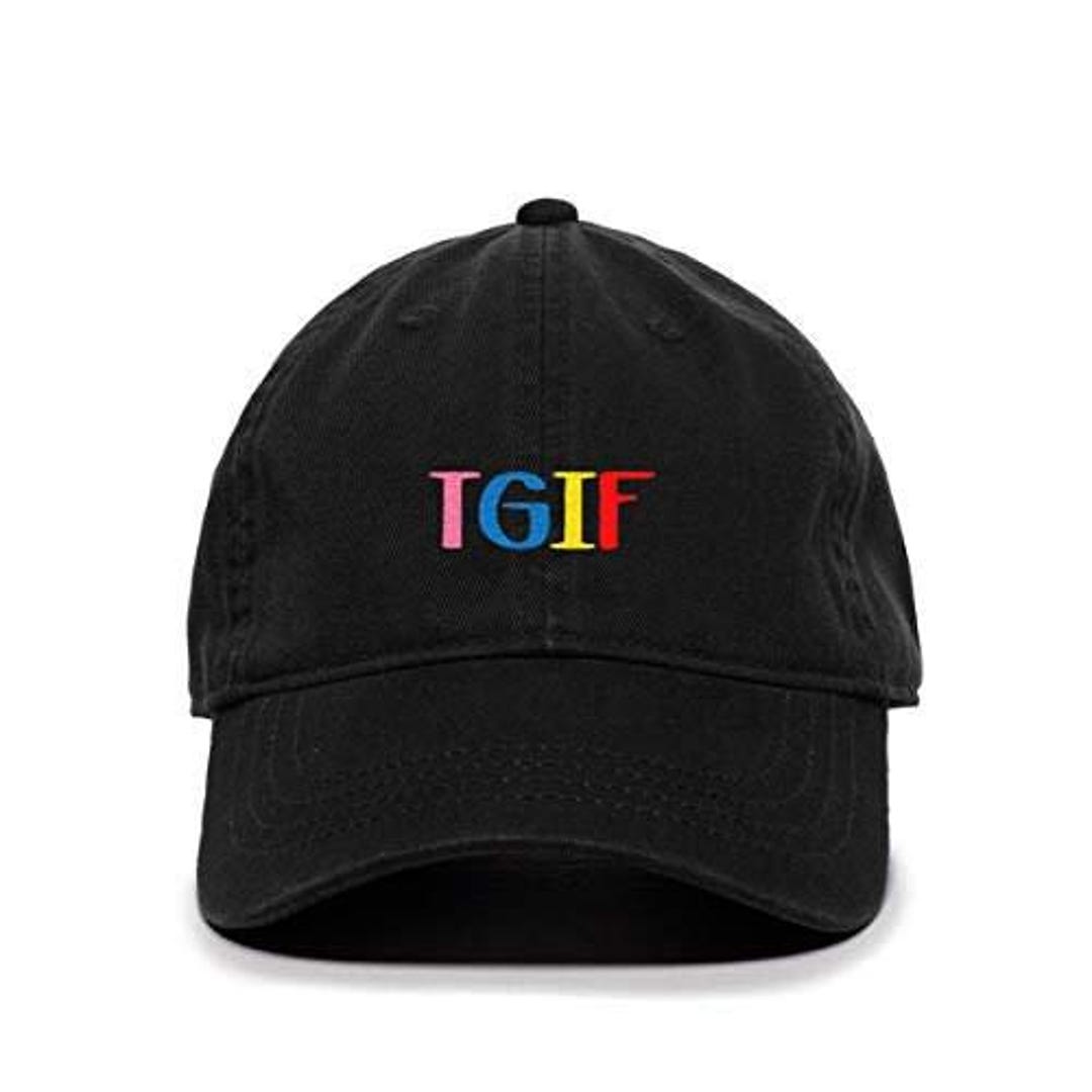 TGIF Thank God It's Friday Baseball Cap Embroidered Cotton Adjustable ...
