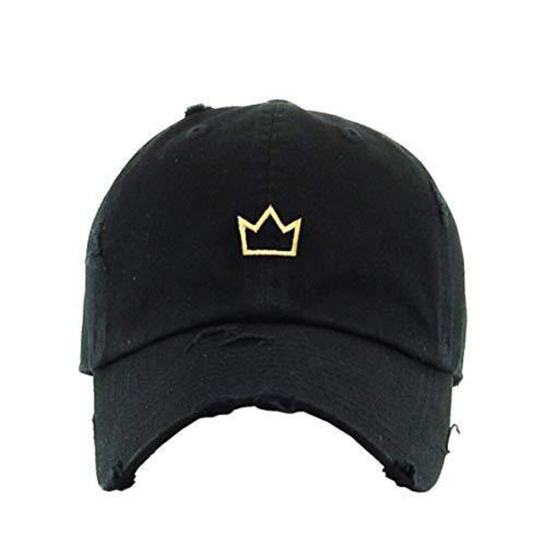 Crown King Vintage Baseball Cap Embroidered Cotton Adjustable ...