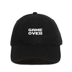 Game Over Baseball Cap Embroidered Cotton Adjustable Dad Hat - Etsy