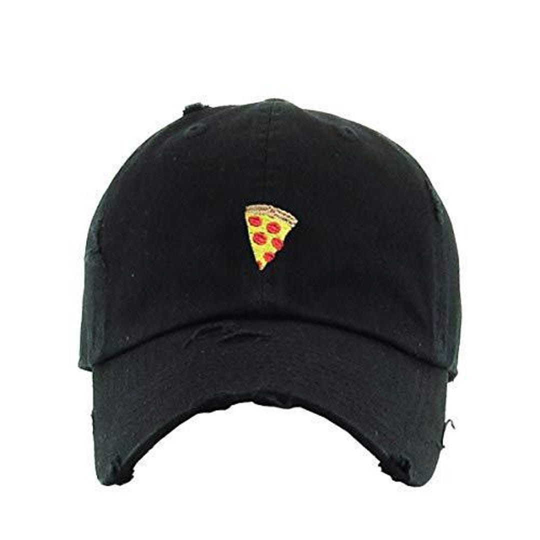 Pizza Slice Vintage Baseball Cap Embroidered Cotton Adjustable ...