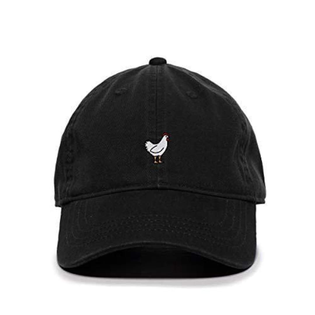 Chicken Baseball Cap Embroidered Cotton Adjustable Dad Hat - Etsy