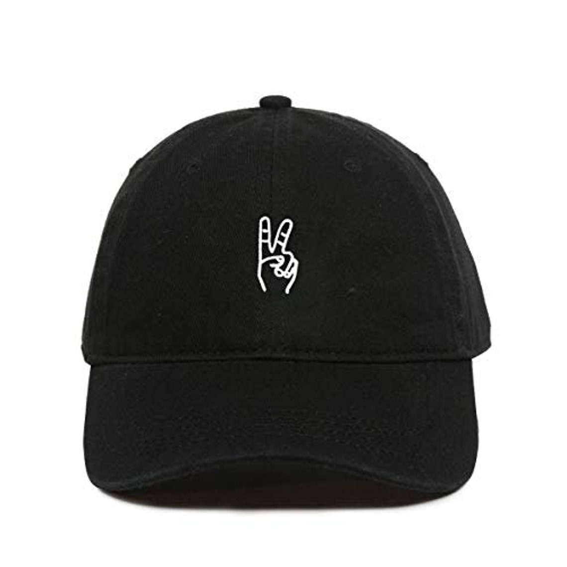 Peace Sign Baseball Cap Embroidered Cotton Adjustable Dad Hat - Etsy