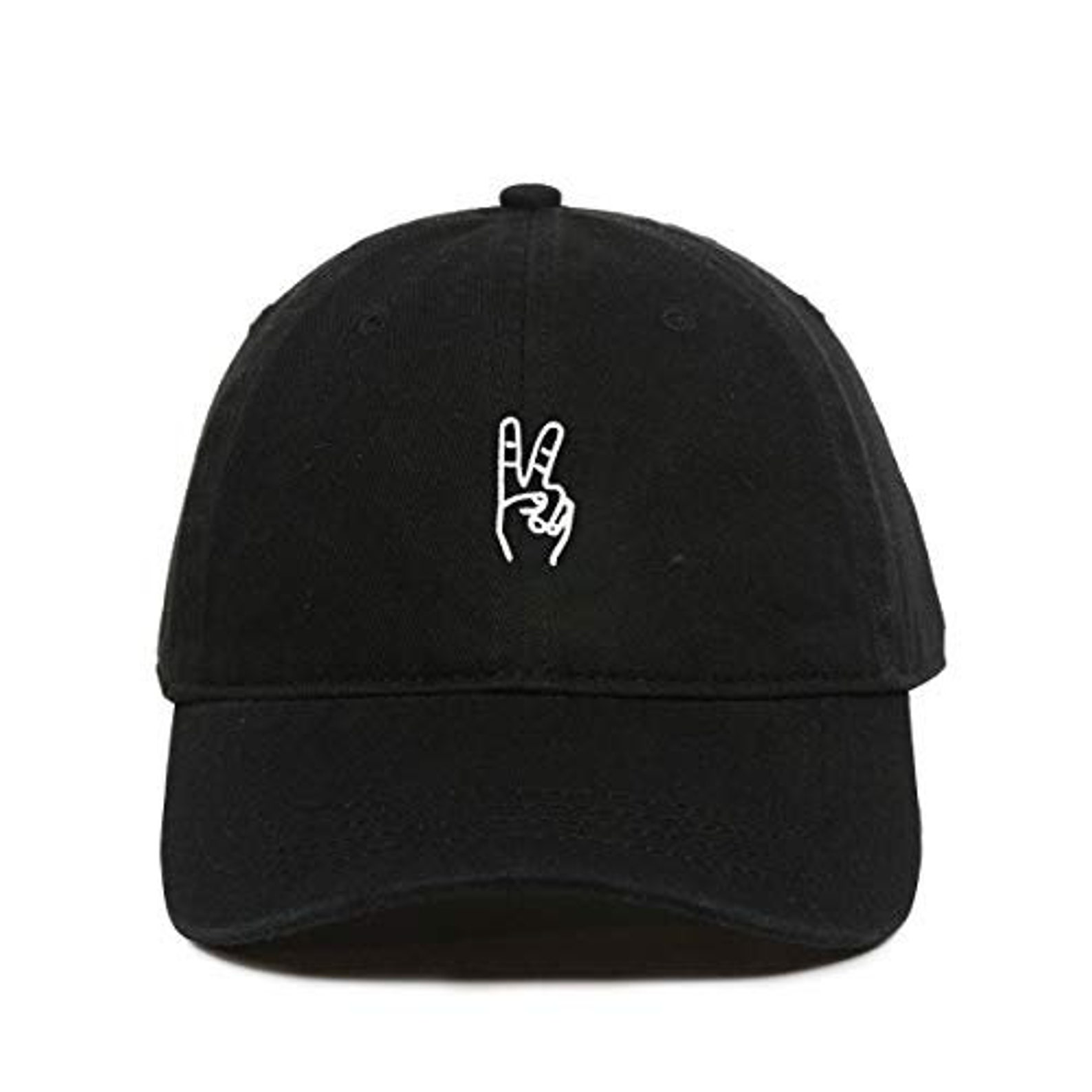 Peace Sign Baseball Cap Embroidered Cotton Adjustable Dad Hat - Etsy
