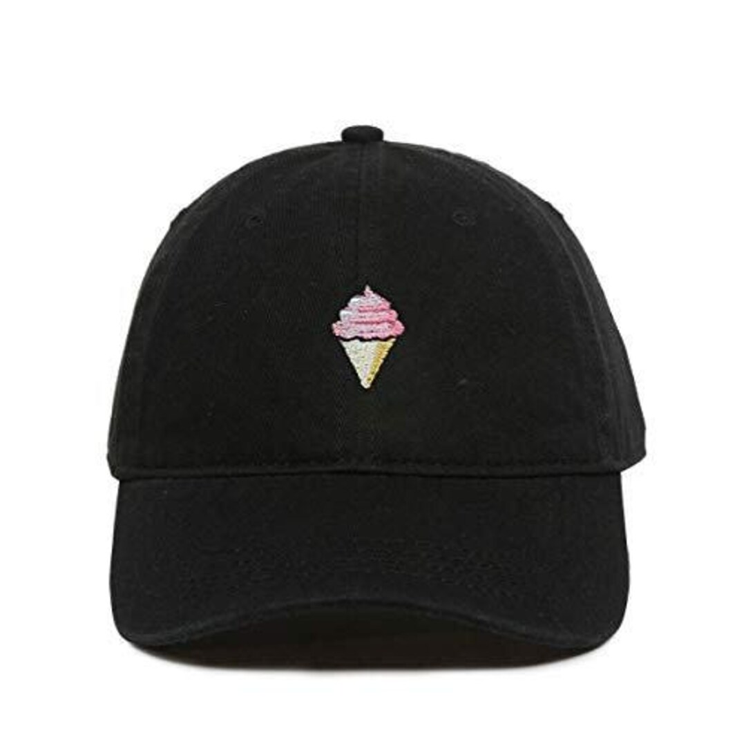 Ice Cream Cone Baseball Cap Embroidered Cotton Adjustable Dad Hat - Etsy