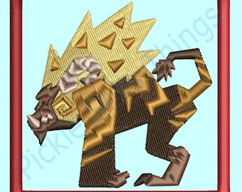 Monster Hunter Yian Garuga Digital Embroidery Patch - Etsy