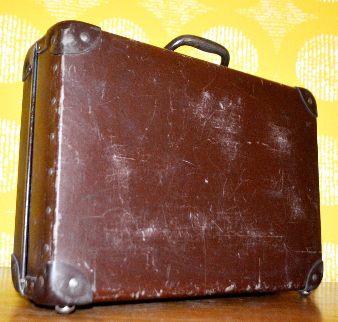 Vintage Travel Case Brown 20s Retro Mid Century Vintage - Etsy UK