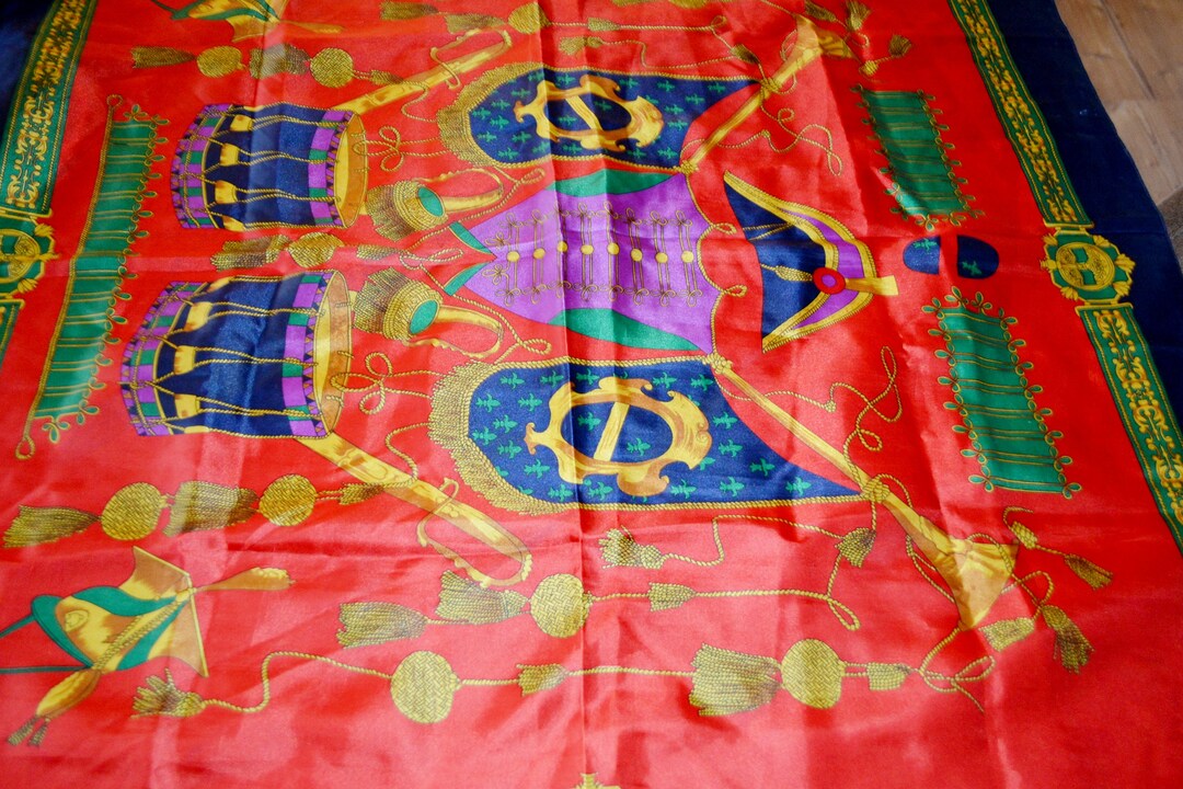 Vintage Cloth 70s Red Seventies Vintage Clothing Retro Scarf - Etsy