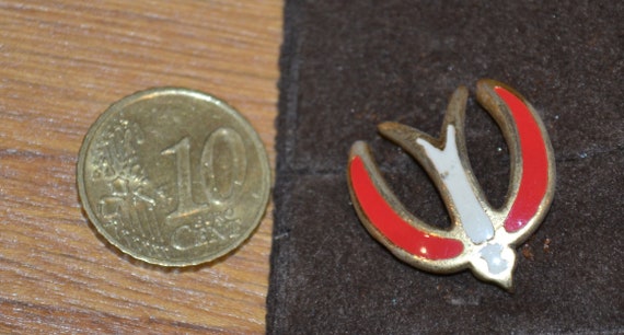 Original 70s Pin Schwalbe Metal Brooch Pin Retro Mid … - Gem
