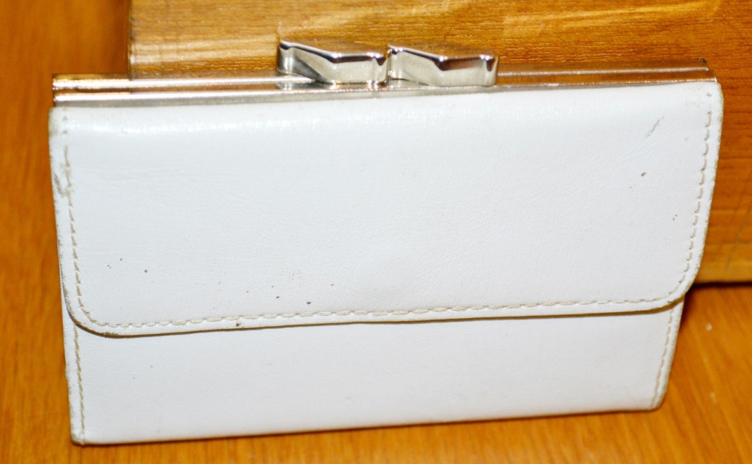 Vintage Goldpfeil Wallet, White, 60s, Retro, Mid-century, Second-hand ...