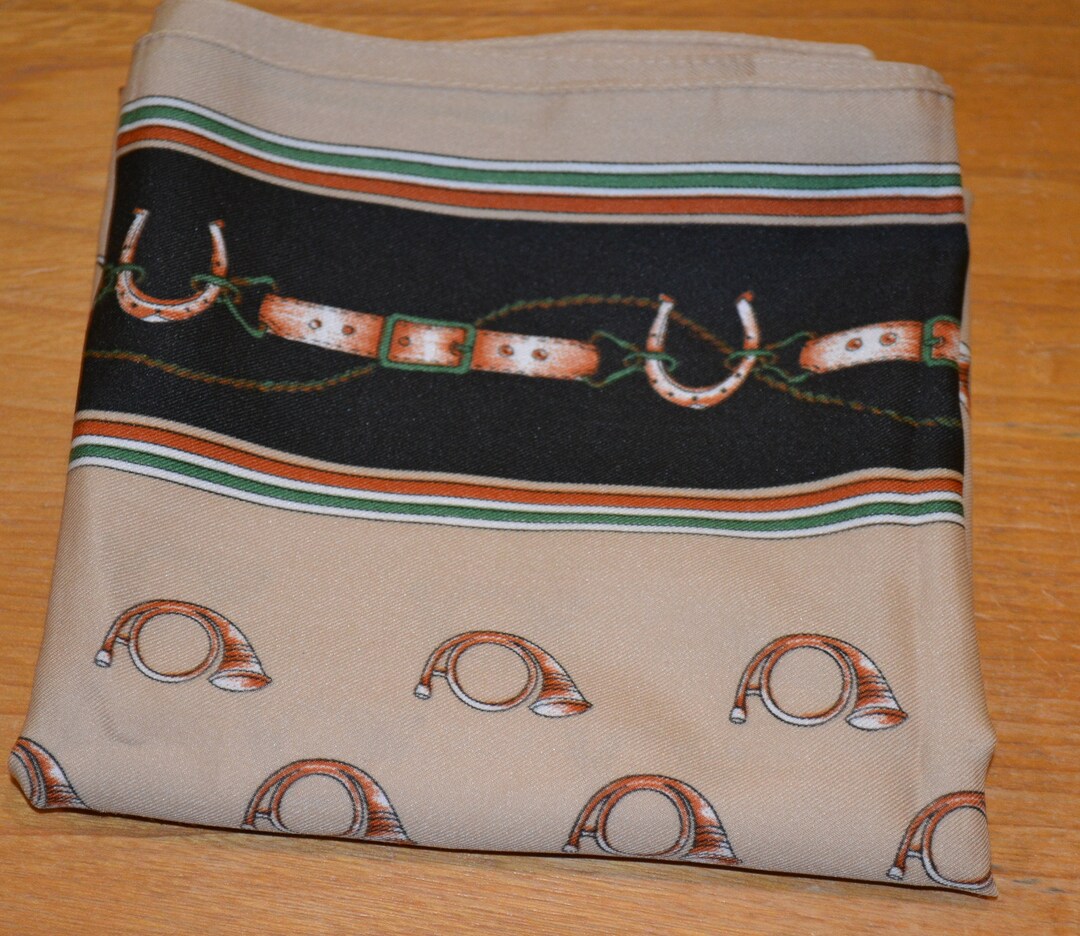 Vintage Scarf 70s Neckerchief Vintage Clothing Retro Scarf Foulard ...