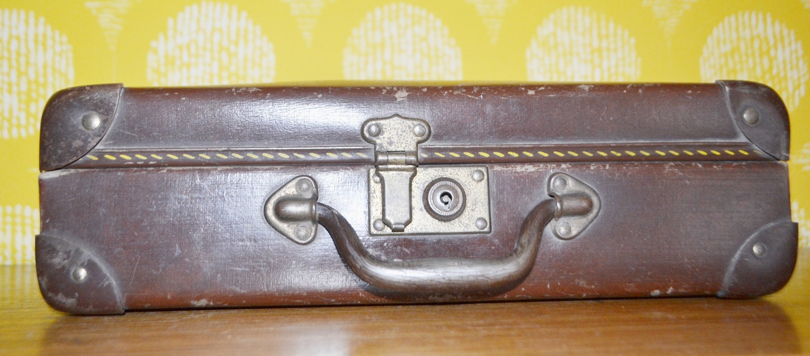 Vintage Travel Case Brown 20s Retro Mid Century Vintage - Etsy UK