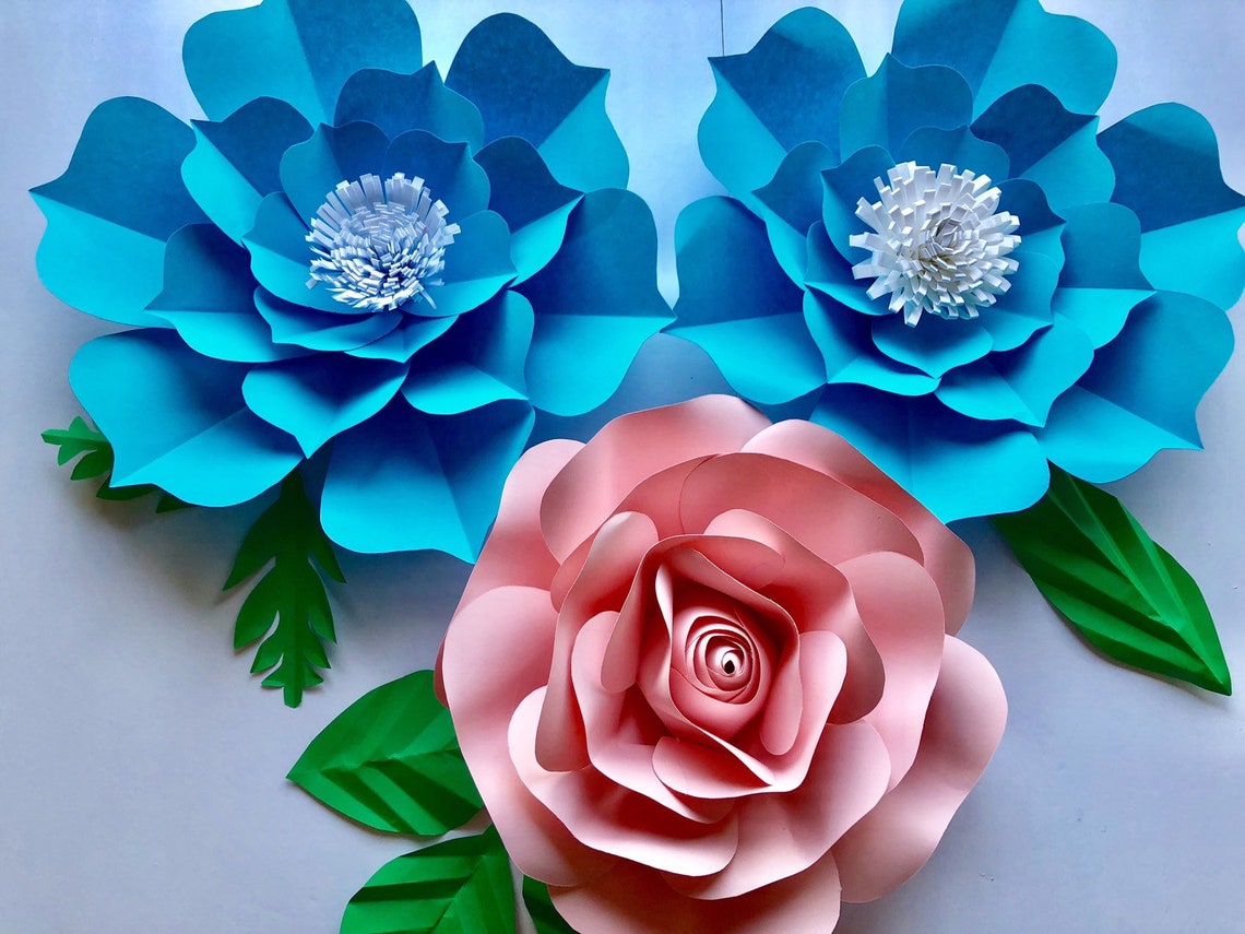 PDF Paper Flower Template Diy Paper Flower PDF Printable Wedding and ...