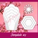 Paper Flower Template #5 | DIY Printable Petals (PDF Pattern) - Etsy