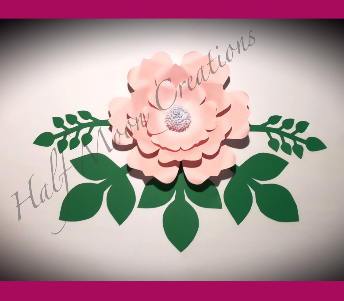 PDF Paper Flower Template Diy Paper Flower PDF Printable Wedding and ...