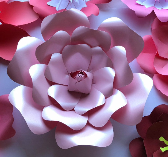 Giant Paper Flower Template | DIY Printable With Video (PDF) - Etsy
