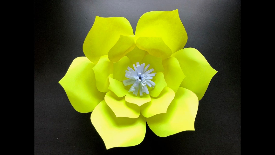 PDF Paper Flower Template DIY Paper Flower PDF Printable Wedding and ...