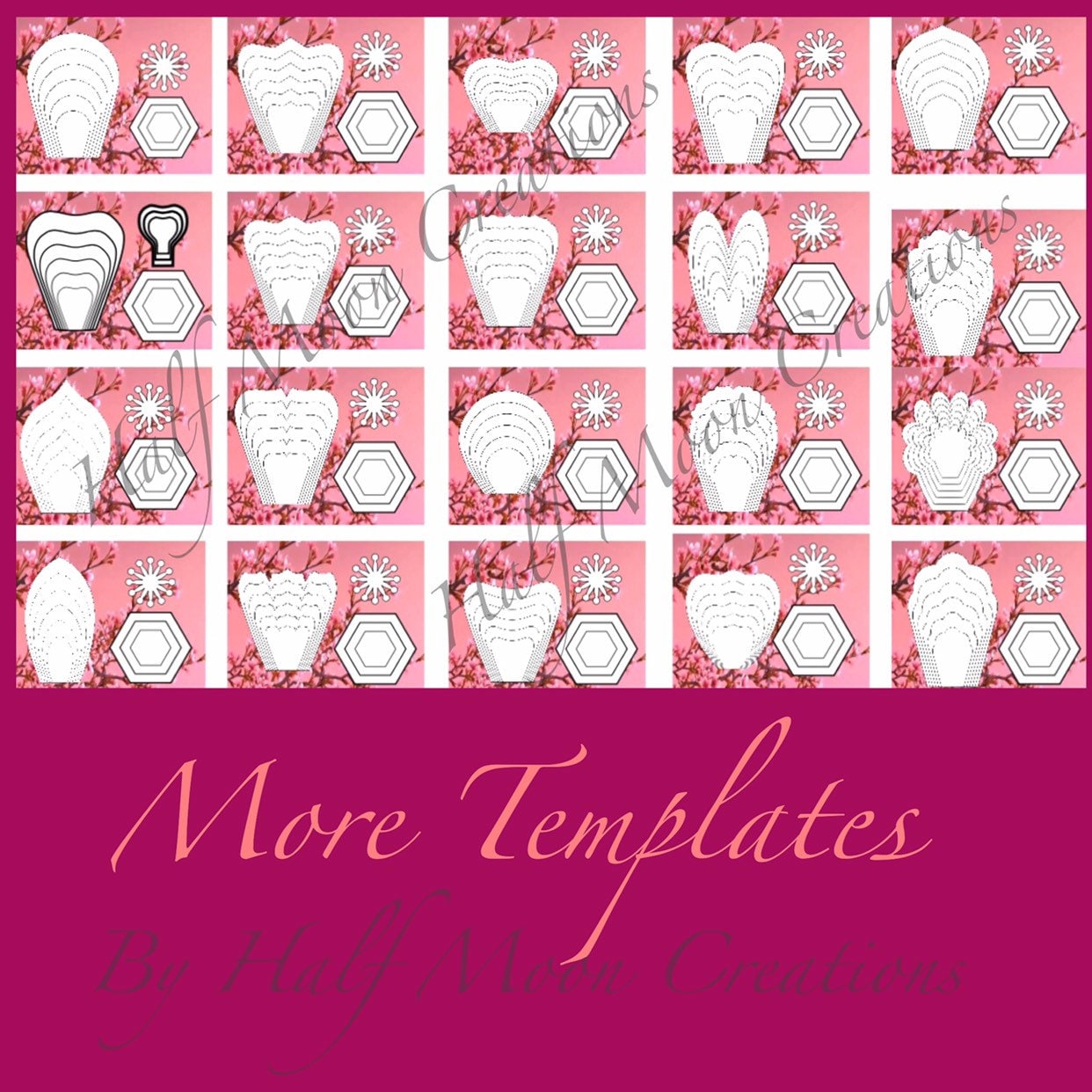 PDF Paper Flower Template | Diy Paper Flower | PDF Printable | Wedding ...