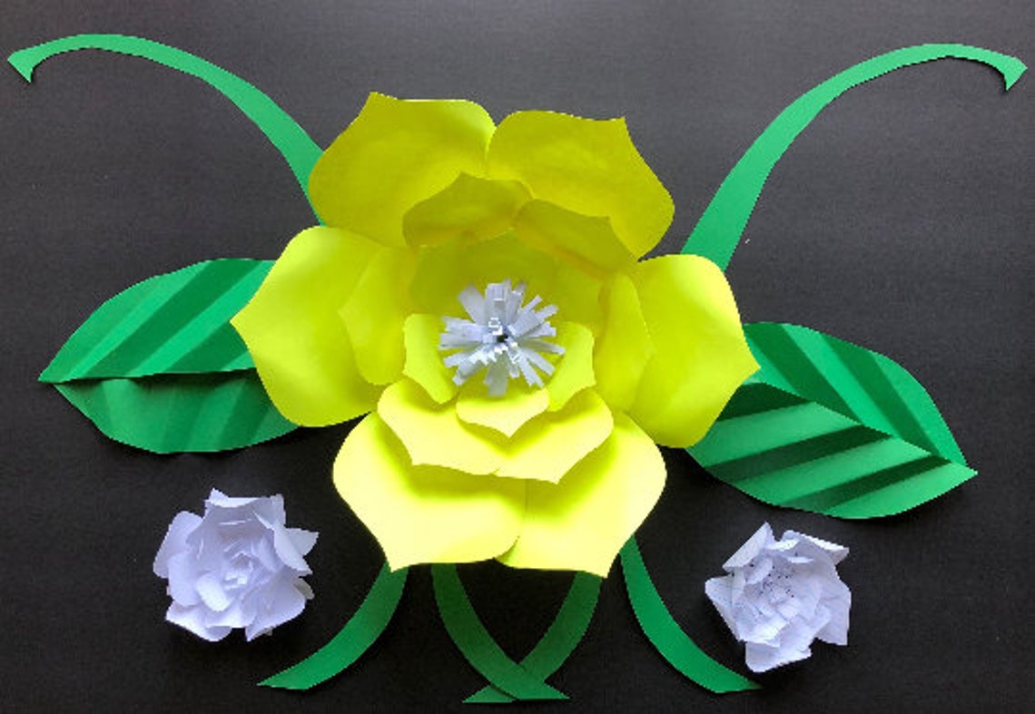 PDF Paper Flower Template DIY Paper Flower PDF Printable Wedding and ...