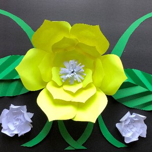 Paper Flower Template | DIY Wedding Decor (PDF Pattern) - Etsy