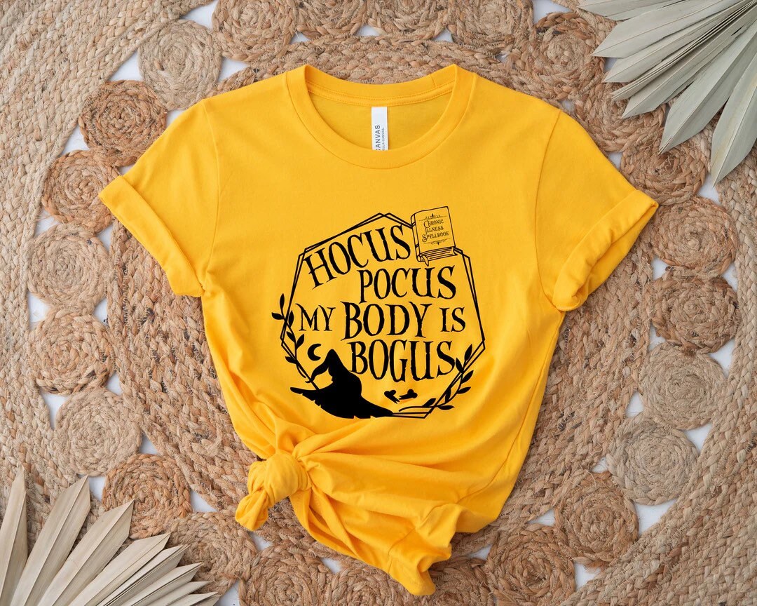Hocus Pocus My Body is Bogus T-shirt Spooky Spoonie Shirt Spoonie Halloween Grace & Brace - Etsy