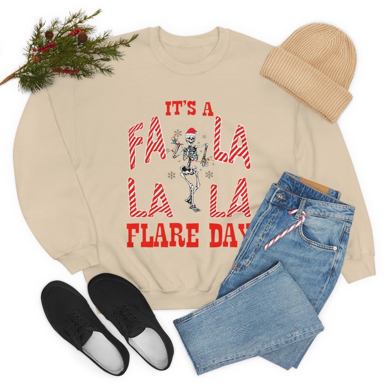 Holiday Flare Day Sweatshirt Its A Fa La La La Flare Day - Etsy