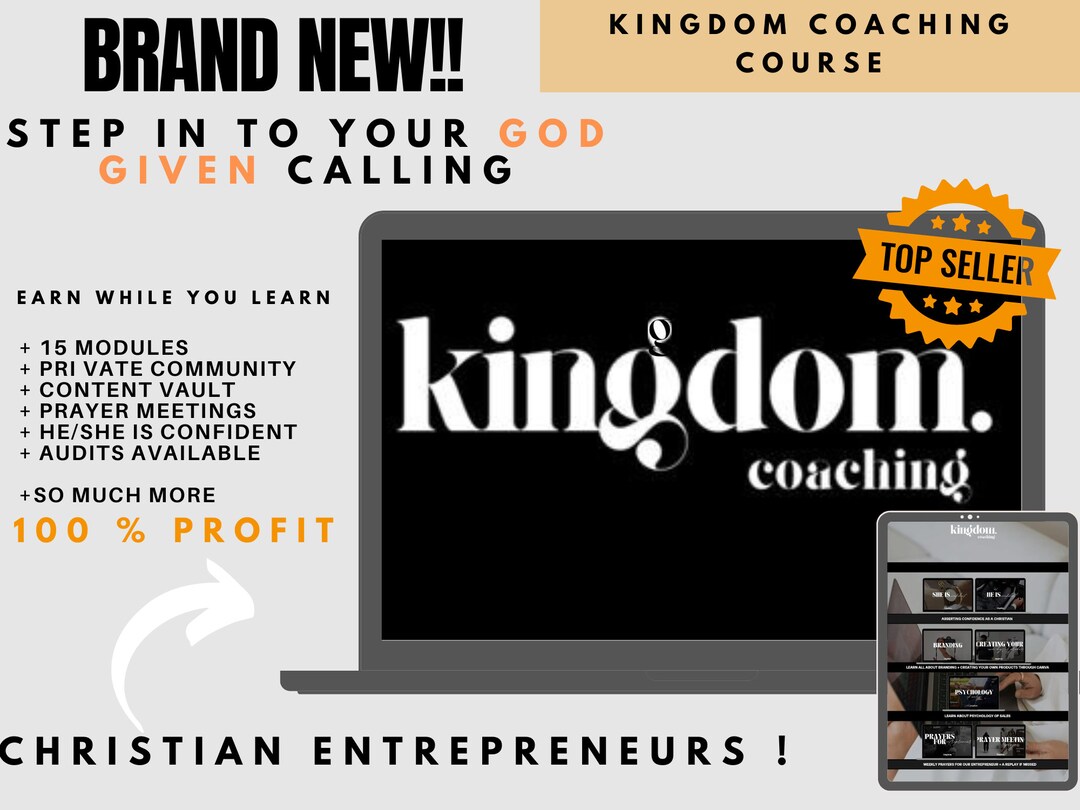 Kingdom Coaching Digital Marketing Course MMR Master Resell Rights for Christian Entrepreneurs ...