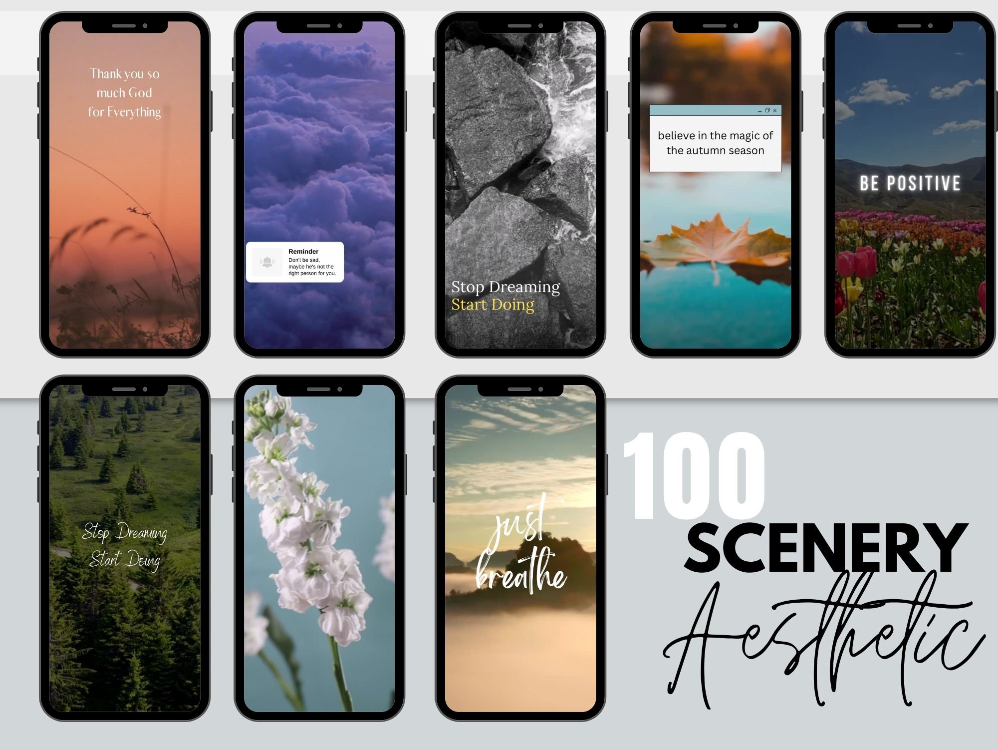 500 Faceless Reels, Aesthetic Stock Videos Bundle for Instagram, MMR ...