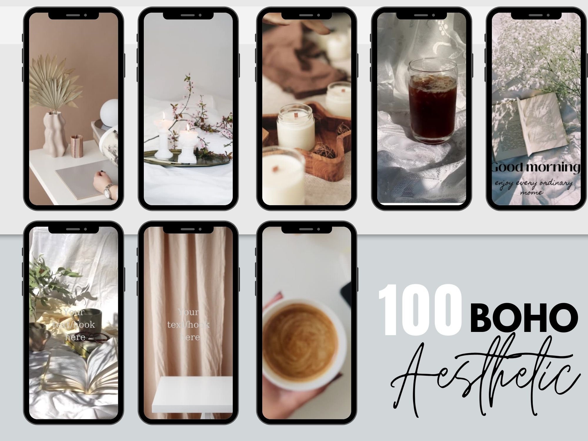 500 Faceless Reels, Aesthetic Stock Videos Bundle for Instagram, MMR ...