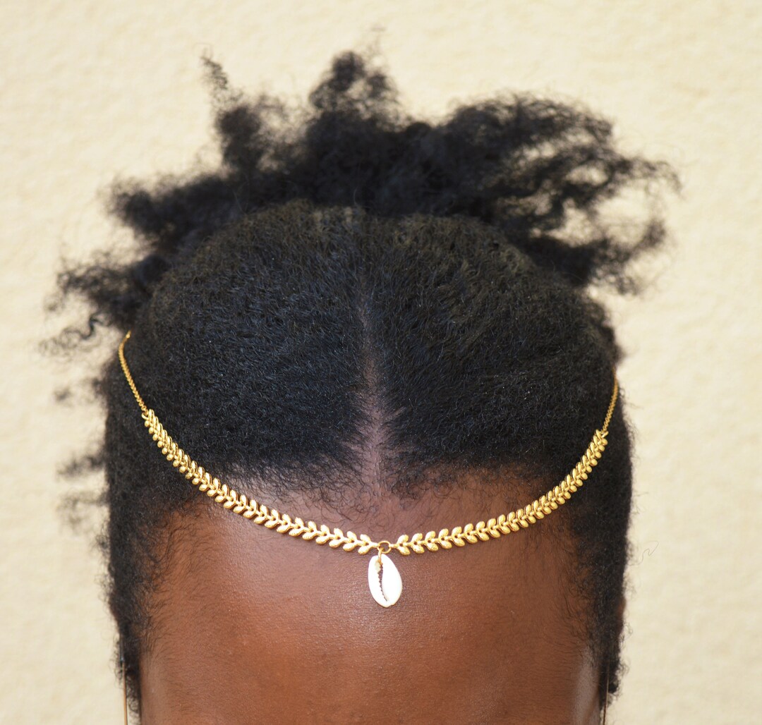 Head Jewelry Hair Jewelry Fine Laurel Leaves in Cowrie Shell Wedding Jewelry Bridesmaid ...