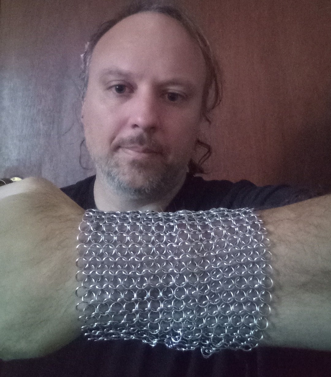 Chainmail Bracer 4 in 1 European Weave. - Etsy