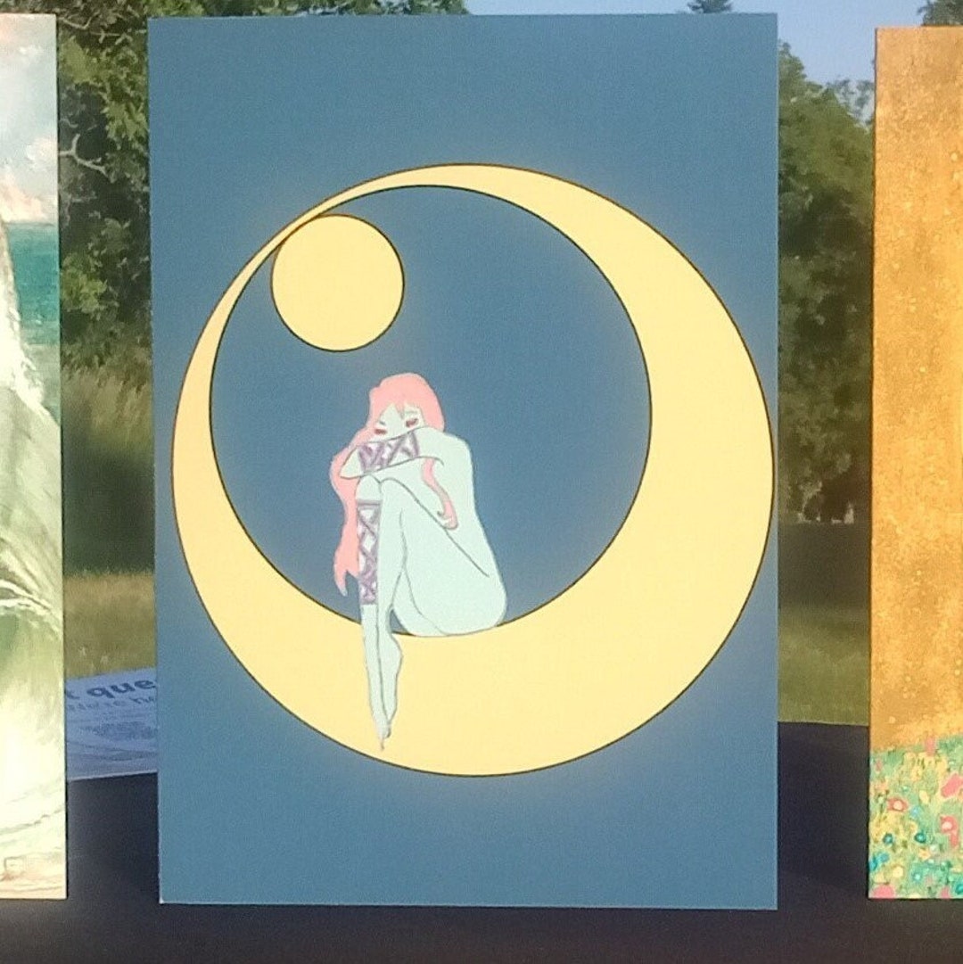 Maiden on the Moon Triple Moon Goddess Hekate Trans Affirming LGBTQAI+ ...